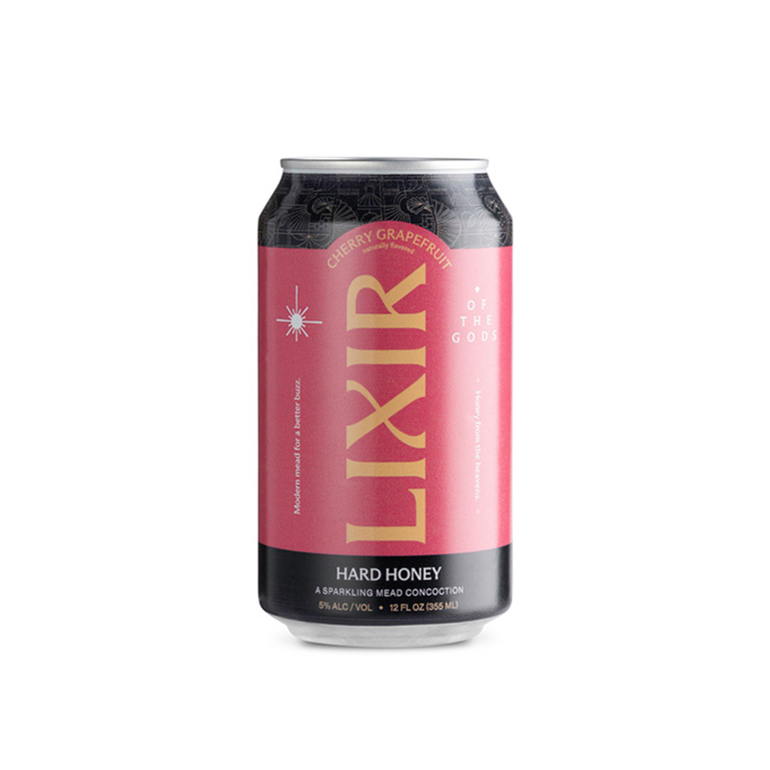 LIXIR Cherry Grapefruit Hard Honey Spritz 4 pack - Organic Wine Exchange